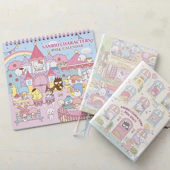 Sanrio | Office | Sanrio Characters 224 Ring 2 Monthly Desk Calendar ...